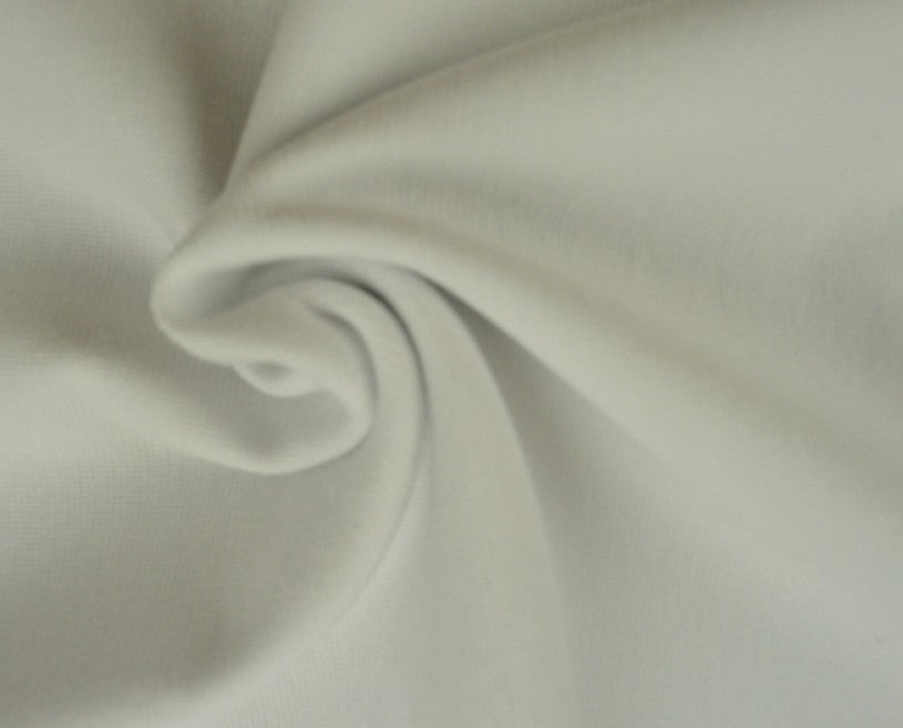 Jersey Ribbing - White – Eliza Mac Fabrics